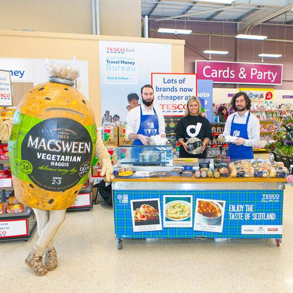 Tesco Burn's Sampling Tour | number one for local | Denvir Marketing